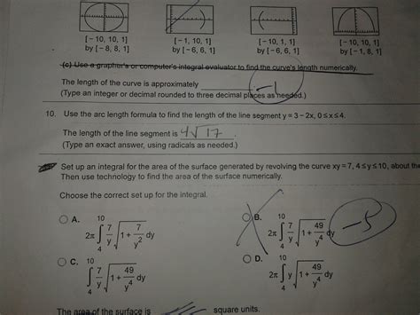solved use a grapher s or computer s integral evaluator to