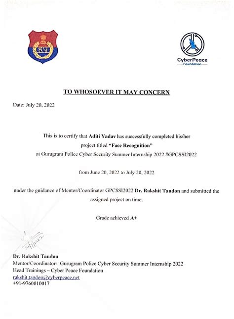 Aditi Yadav On Linkedin Gurugrampolice Gpcssi2022 Gurugrampolice