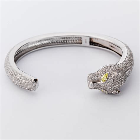 Silver Leopard Torque Bangle Mourne Antiques And Jewellery