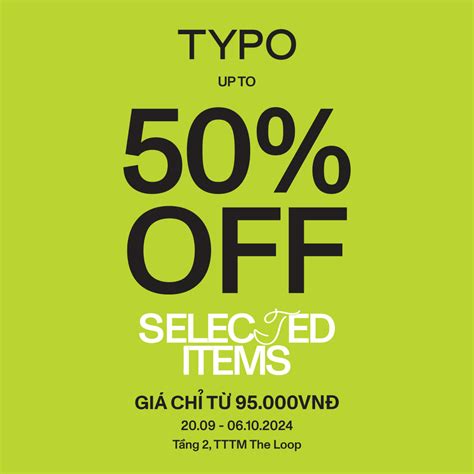 Typo Its Time For Typos Mid Season Sale