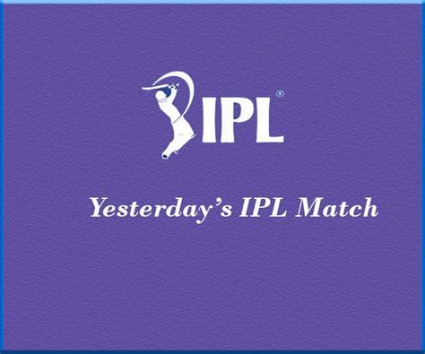 Yesterdays Ipl Match 2016 Gl Vs Srh And Man Of The Match