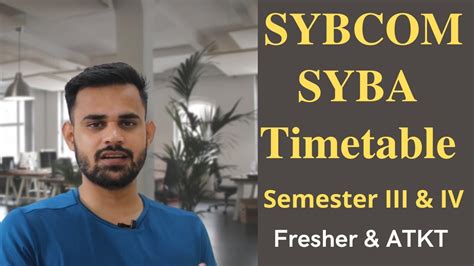 SYBCOM SYBA Timetable YouTube