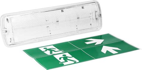 Panneau Dissue De Secours Lumineux Blanc Amazon Fr Bricolage