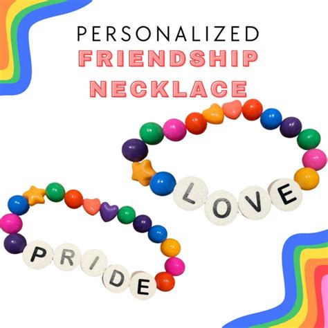 Lgbtq Pride Banner Pride Month Accessories Beaded Jumbo Rainbow Beads