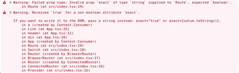 Reactjs React Router Dom Failed Prop Type Invalid Prop `exact` Of