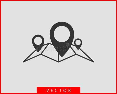 Icone Mappa Puntatore Indicatore Icona Vettore Posizione Pin Simbolo Di