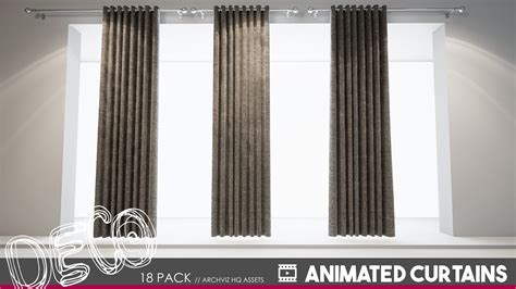 Animated Curtains Vol 1 In Architectural Visualization Ue Marketplace