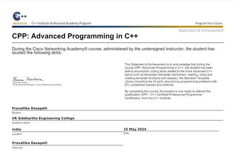Pravallika Dasapalli On Linkedin Cplusplus Careergrowth Certification Cisco Networkingacademy