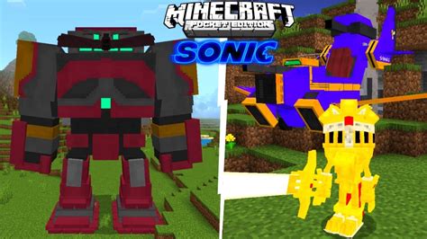 IncrÍvel Addon Do Sonic Para Minecraft Pe Youtube
