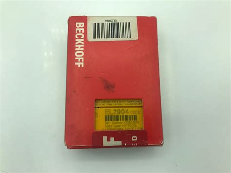 BECKHOFF EL2904 4 CHANNEL DIGITAL OUTPUT 24VDC 0 5A NEW PLC COMPANY