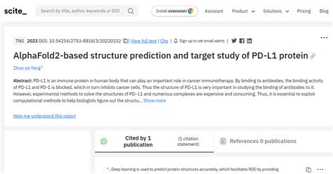 Citation Report Alphafold2 Based Structure Prediction And Target