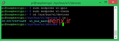 پروژه دماسنج رزبری پای با سنسور DS18B20