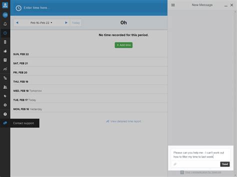 Timestamp Help Support Intercom
