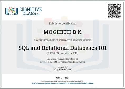 Bigdata Datascience Cognitiveclass Ibm Moghith B K