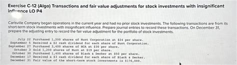 solved exercise c 12 algo transactions and fair value