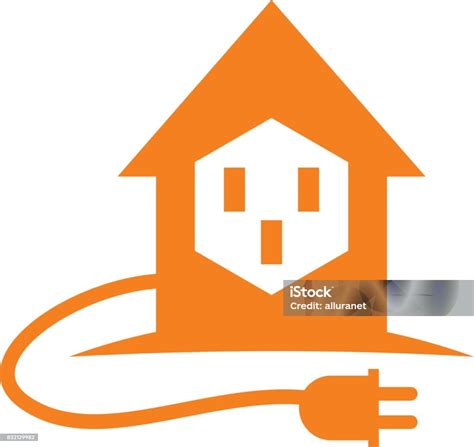Ilustración De Casa De Electricidad Y Más Vectores Libres De Derechos