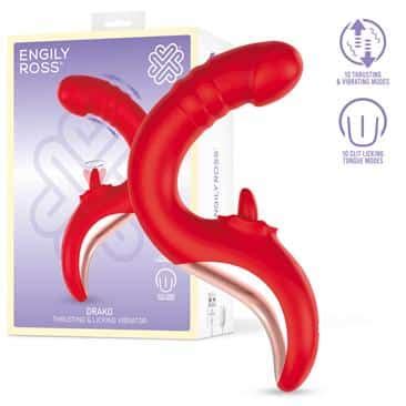 Vibrador Con Thrusting Y Lengua Oscilante Drako Engily Ross Esther