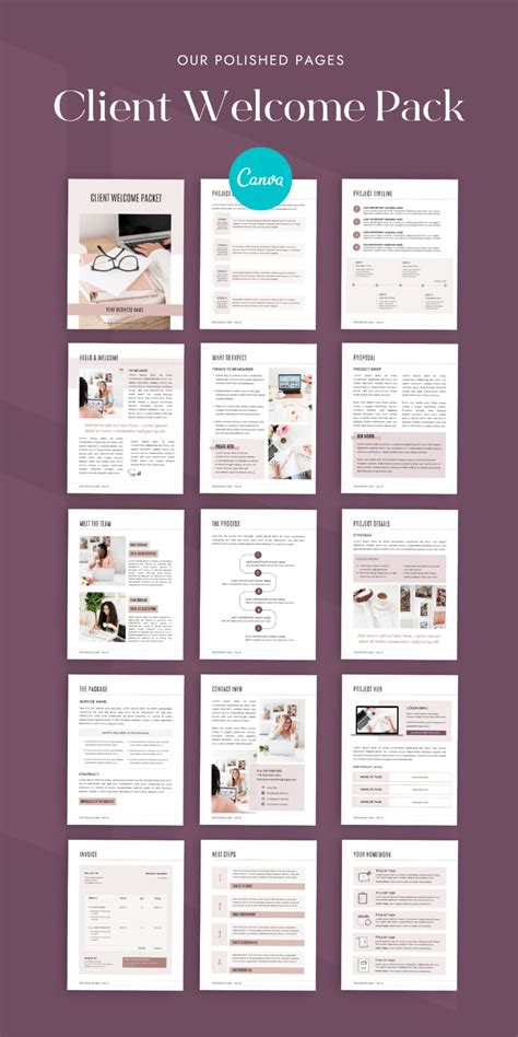 Client welcome packet template proposal template virtual etsy uk – Artofit