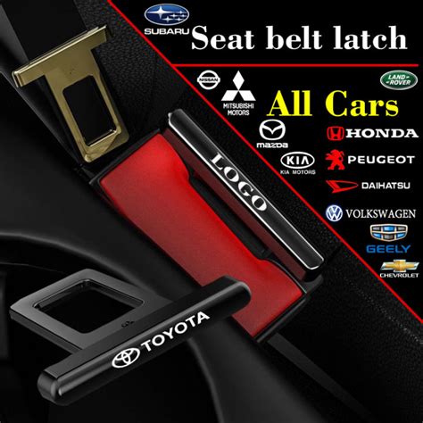 สายพานสงกะสเบาะนงอลลอยดแผนปรบเขมขดนรภยรถลดเสยงรบกวนสำหรบ Toyota Honda Accord