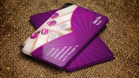 Editable Nail Tech Card Template Blank Printable Online