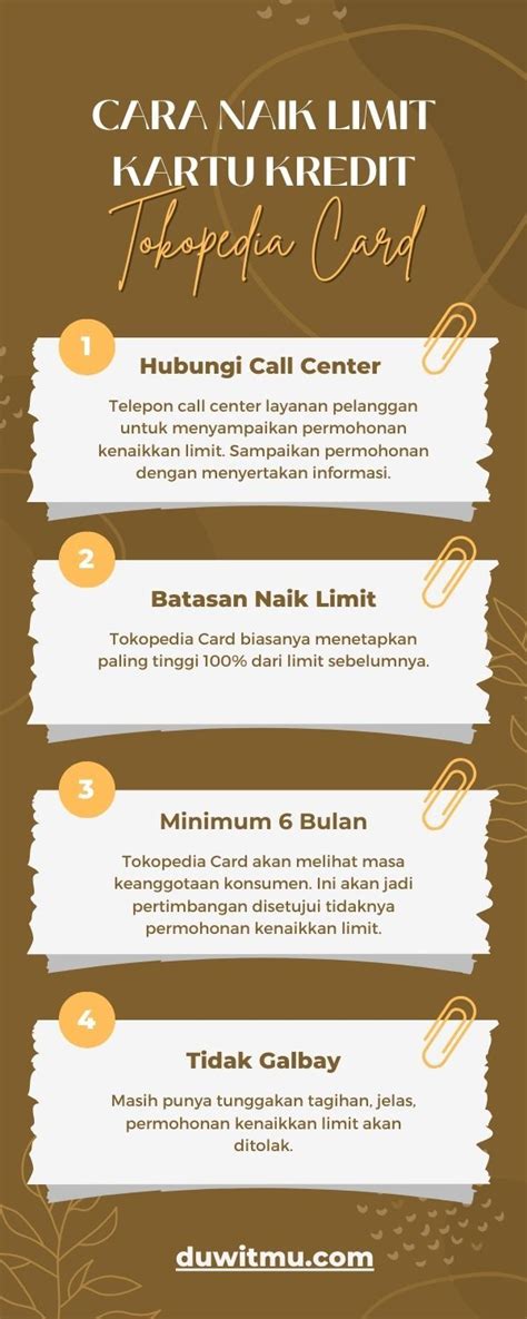 Cara Menaikkan Limit Kartu Kredit Tokopedia Card