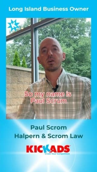 Kickads Brand Marketing Meet Paul Scrom From Halpern And Scrom Law Paul Is A Long Island Lawyer