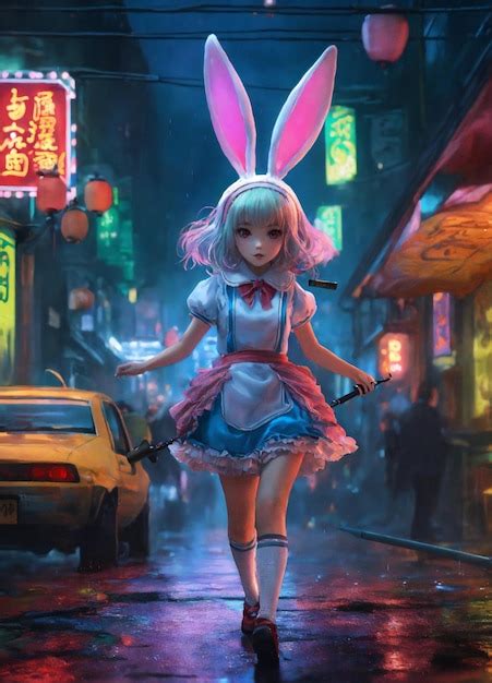 Premium Photo Girl In Rabbit Outlet