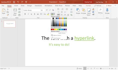 Change Linked Text Color In Powerpoint For Mac Synergymasa