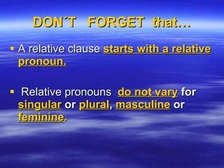 Relative Clauses PPS
