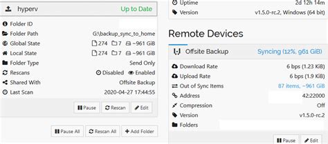 what makes syncthing decide when to send data or not support