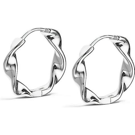 Silver Earrings Small Hoop Earrings For Women Girls 18k Rose Gold