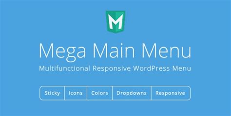 Mega Main Menu WordPress Menu Plugin Theme Premium