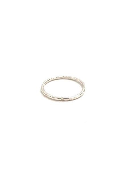 AmanÁ Penina Ana Hammered Ring 925 Silver Chroma Local