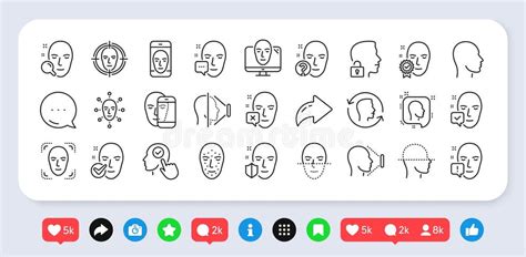 Face Recognition Biometrics Icon Stock Illustrations 2756 Face Recognition Biometrics Icon