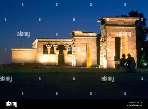 Debod Temple Madrid Spain Europe Stock Photo Alamy