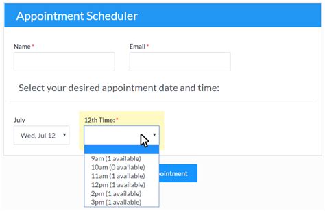 Appointment Scheduling Forms Made Easy Formsite