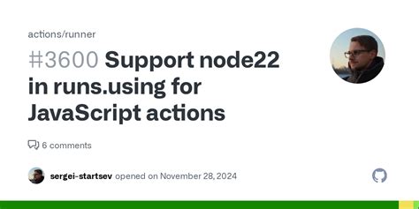 support node22 in ing for javascript actions · issue 3600