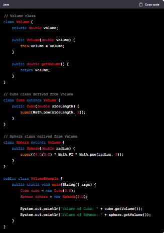 Mcs Question B Java Program Volume Calculation For Cube And