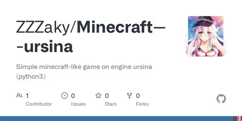 github zzzaky minecraft ursina simple minecraft like game on