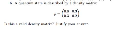 Density Matrix Quantum Mechanics