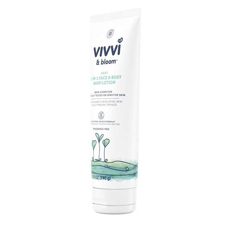 Vivvi & Bloom 2-in-1 Baby Face & Body Whip Lotion, Fragrance-Free ...