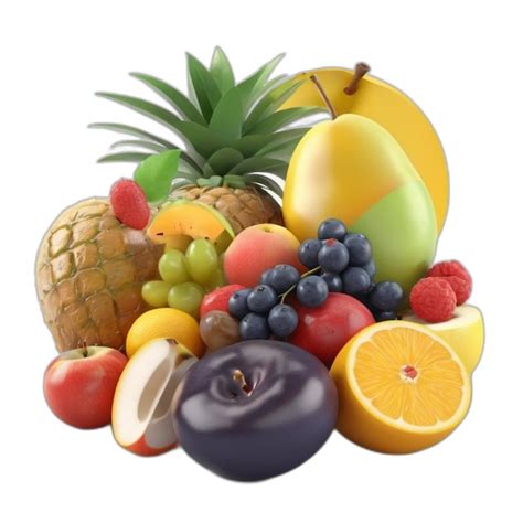 Fruit Assortment Isolated Psd High Quality Free Psd Templates For Download