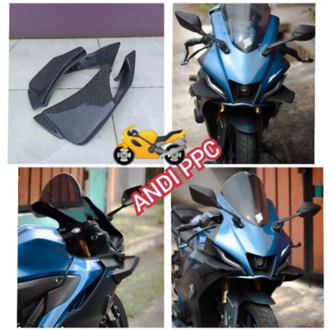 Jual AERO WINGLET AERO FAIRING YAMAHA R V R M VVA MODEL BMW Shopee Indonesia