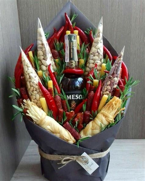 Pin by Réka Tokai-Kiss on ajándék ötlet in 2025 | Food bouquet, Food ...