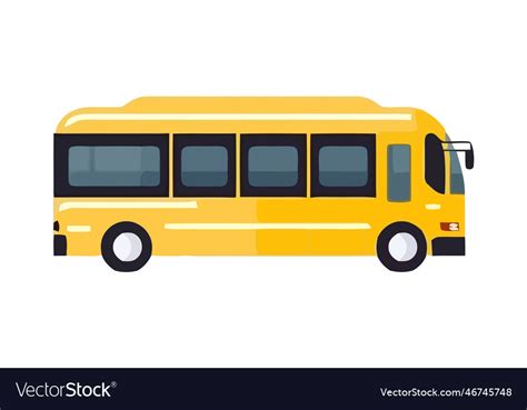 Yellow School Bus Royalty Free Vector Image Vectorstock
