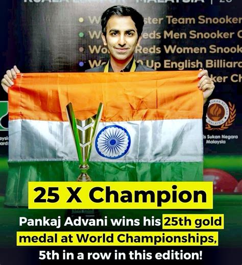 Shubhangi Salvi On Linkedin 🇮🇳indias Leading Pankaj Advani Claimed His 25th World Title After…