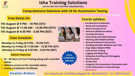 isha training solutions on linkedin automationtesting softwaretesting manualtesting testing