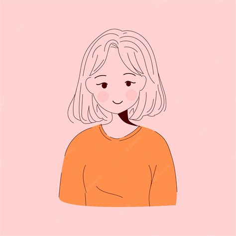 Premium Vector Woman Line Art Illustration