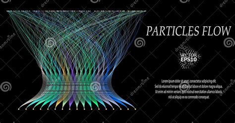 Abstract Vector Visualization Of Neural Connections Thin Colored Lines Connect Nodes Creating