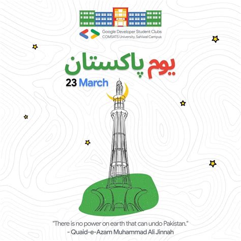 Gdsc Comsats Sahiwal On Linkedin On This Auspicious Occasion Of 23rd